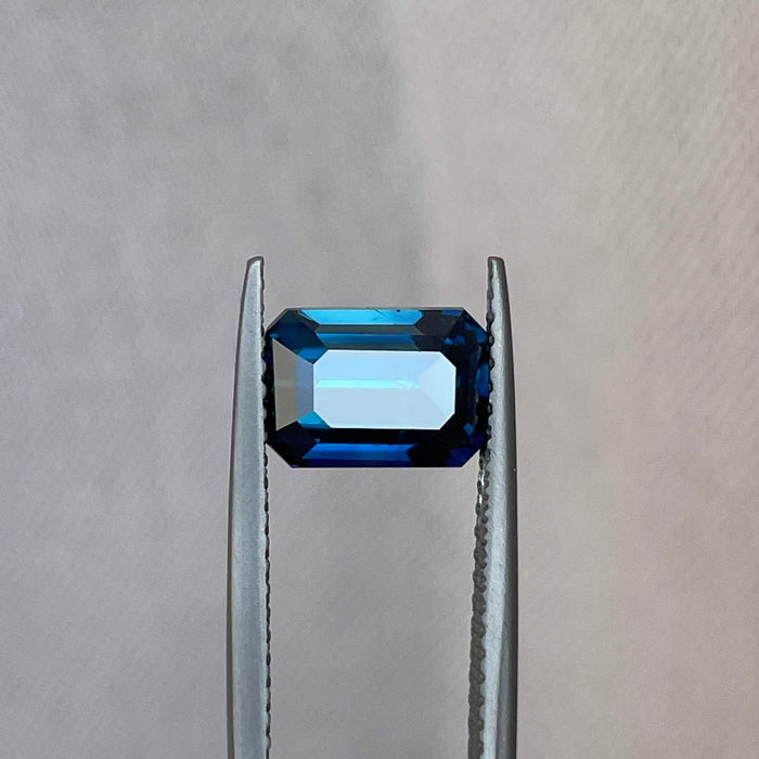 Teal Blue Green Gemstone Sapphire - 3.01 Carat Emerald Cut | NASHGEMS